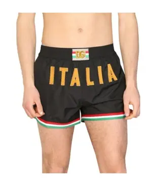 Dolce & Gabbana Italia Logo Swim Shorts