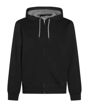 Brunello Cucinelli Zip-up Drawstring Hoodie - Black