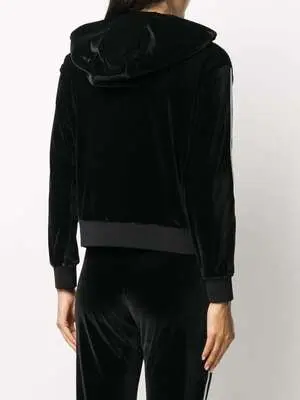 EA7 Velour Track Jacket With Logo