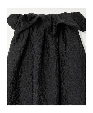 Dries Van Noten Ruffled Jacquard Tube Top Dress
