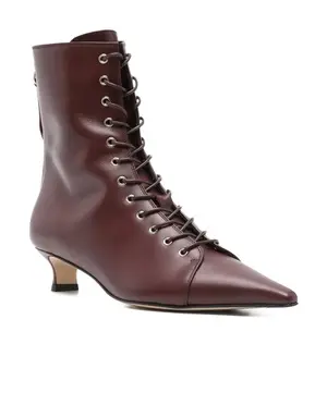 AeydĒ Trixi Calf Leather Port Ankle Boots - Brown