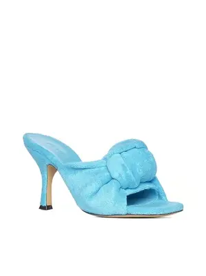 J.W.ANDERSON High-heeled Open-toe Sandals With Knot Detailing - Blue
