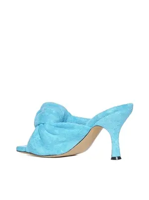 J.W.ANDERSON High-heeled Open-toe Sandals With Knot Detailing - Blue