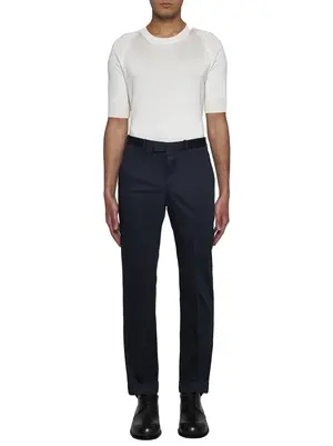PT TORINO Turn-up Hem Tapered Leg Trousers
