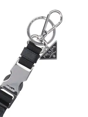 Prada Triangle Logo Keychain