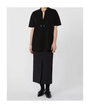 Max Mara Elea Midi Skirt With Front Slits