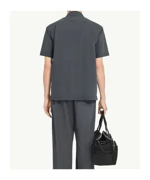 MAISON MARGIELA Logo Embroidered Short Sleeved Shirt