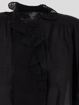 Isabel Marant Étoile Ruffle Detail Long Sleeve Top