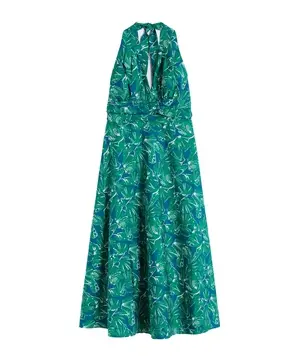 Max Mara Halterneck Printed Maxi Dress