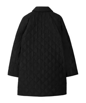 Burberry Quilted Double-breasted Coat - Black