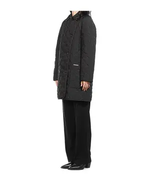 Burberry Quilted Double-breasted Coat - Black