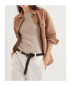 Brunello Cucinelli Four-pocket Jacket With Glossy Finish