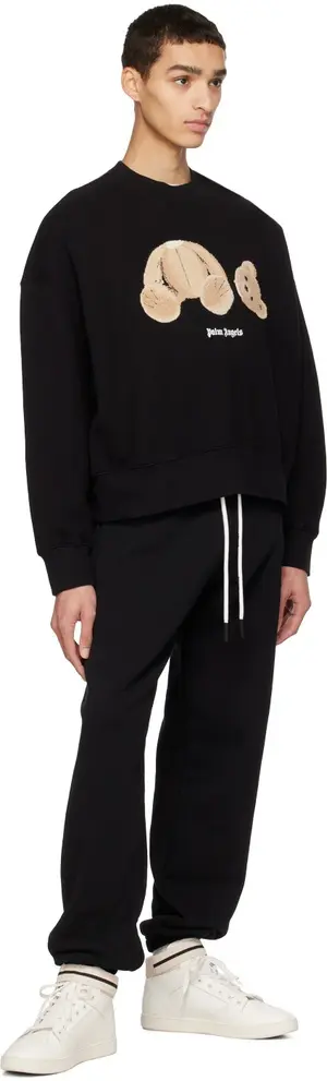 Palm Angels Drawstring Straight Leg Sweatpants
