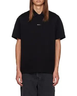 Givenchy Pin Logo Embossed Polo Shirt