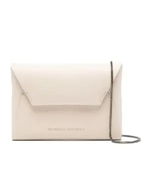Brunello Cucinelli Envelope Chain-strap Mini Bag - Nude