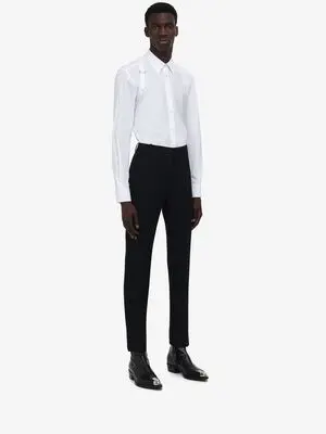 Alexander McQueen Tailored Cigarette Trousers - Black