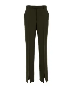 Gucci Pleat-detailed Tailored Trousers With Split Cuffs