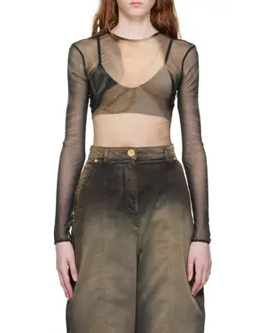 Balmain Long Sleeve Printed T-shirt