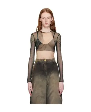 Balmain Long Sleeve Printed T-shirt