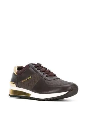 Michael Kors Allie Logo Embossed Lace-up Sneakers