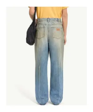 MAISON MARGIELA Logo Patch Straight-leg Jeans - Blue