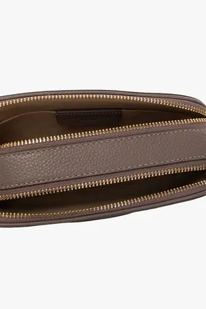 Tory Burch Miller Zipped Mini Camera Bag - Clamshell Brown