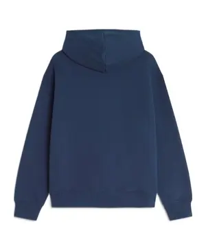 Maison Kitsuné Fox Head Patch Drawstring Hoodie - Navy