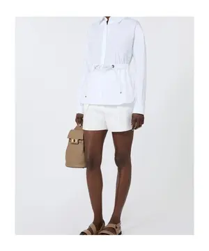 Max Mara Tazzina Drawstring Shirt - White