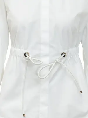 Max Mara Tazzina Drawstring Shirt - White