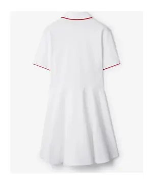 Burberry Polo Dress With Signature Stripes - No