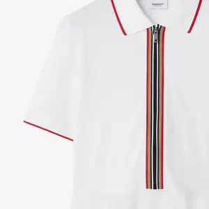 Burberry Polo Dress With Signature Stripes - No