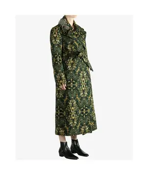 Dries Van Noten Rafaella Embellished Graphic Coat