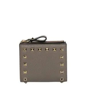 Valentino Garavani Rockstud Zip-up Wallet
