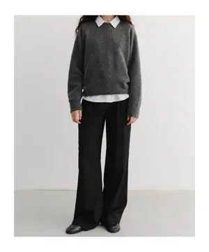 DUNST Double-pleated Wide-leg Trousers