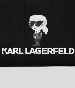 Karl Lagerfeld Ikon Aquarelle Tote Bag - Black