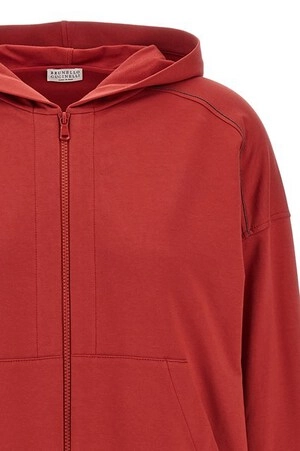 Brunello Cucinelli Embellished Zip-up Hoodie