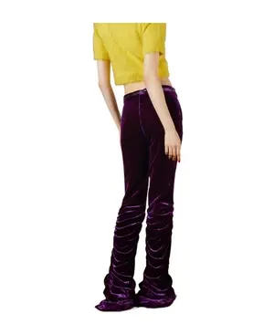 Gucci Belted Ruched Velvet Pants