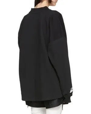 We11Done V-neck Long Sleeve T-shirt - Black