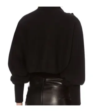 Alberta Ferretti Bolero In Merino Wool, Silk, And Cashmere