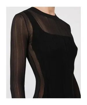 Sportmax Long-sleeved Knitted Shirt