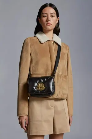 Moncler Puf Twist-lock Mini Crossbody Bag - Black