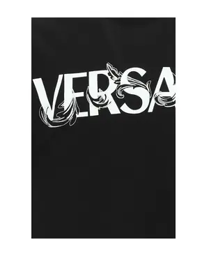 Versace Barocco Silhouette-print Cotton T-shirt