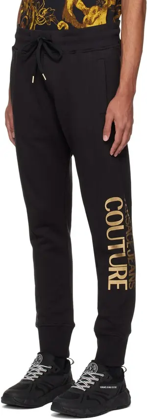 Versace Logo Printed Drawstring Track Pants
