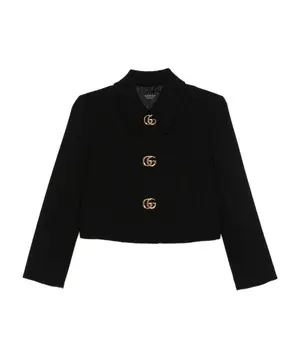 Gucci Double G Button Crêpe Jacket