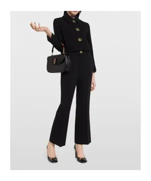 Gucci Double G Button Crêpe Jacket
