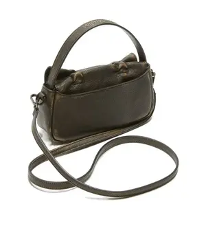 Acne Studios Multipocket Knot Detailed Micro Tote Bag - Dark Brown/beige