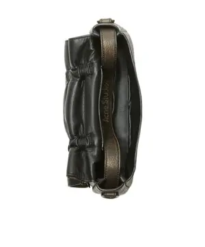 Acne Studios Multipocket Knot Detailed Micro Tote Bag - Dark Brown/beige
