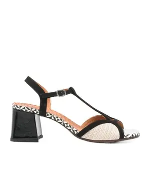 Chie Mihara Chunky High-heeled Sandals With Adjustable Ankle Strap
