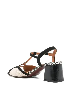 Chie Mihara Chunky High-heeled Sandals With Adjustable Ankle Strap