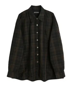 Our Legacy Borrowed Checked Shirt - Black